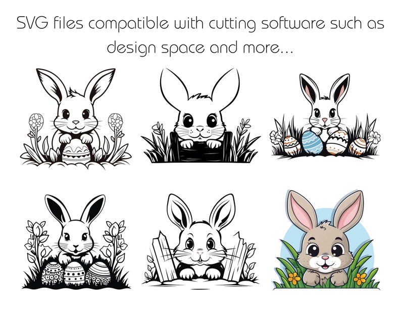 Bunny Svg Peeking Bunny SVG Cute Bunny Svg Cute Bunny - Etsy