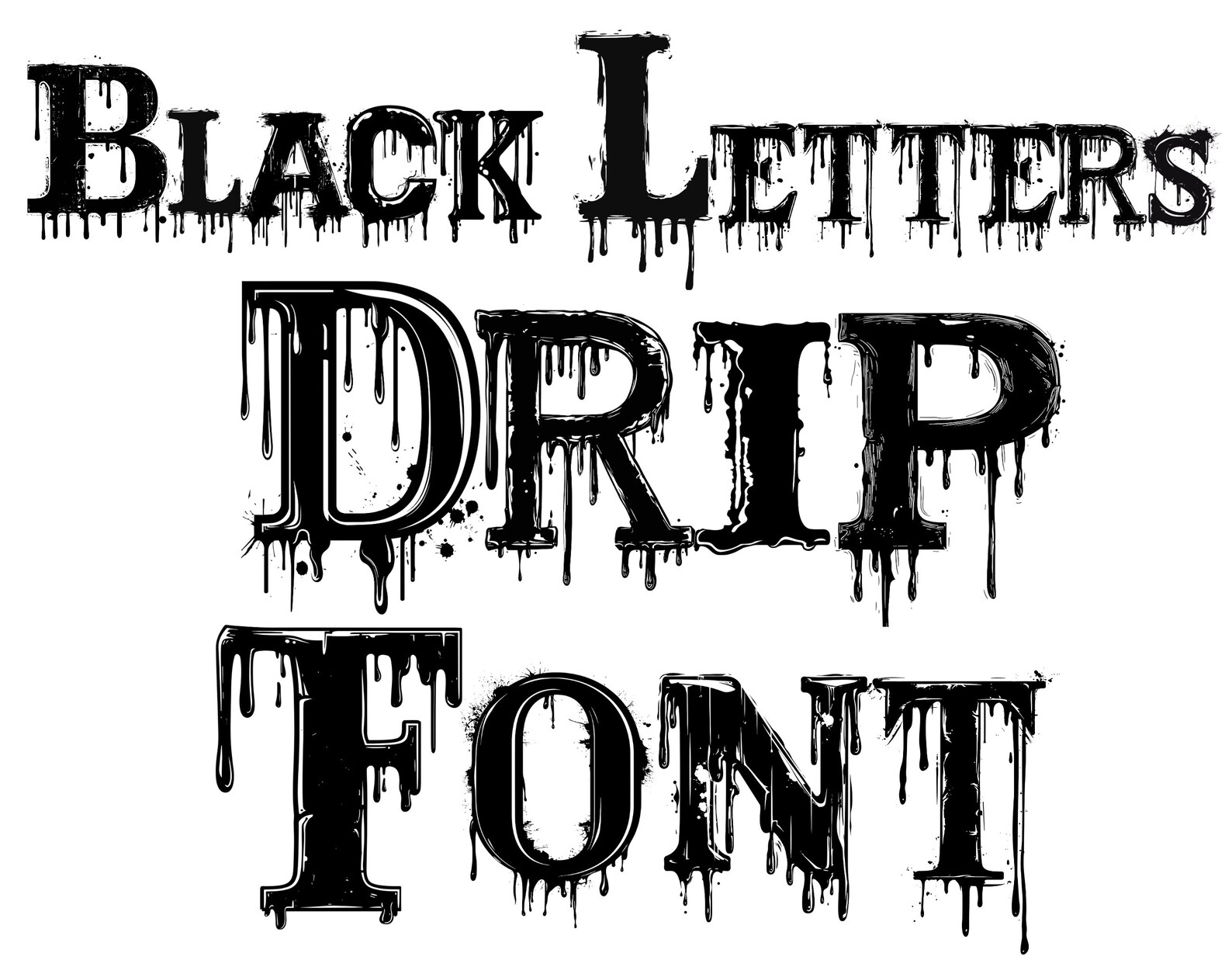 Dripping Letters SVG, Letters SVG, Drip Letters SVG, Letters Svg Files ...