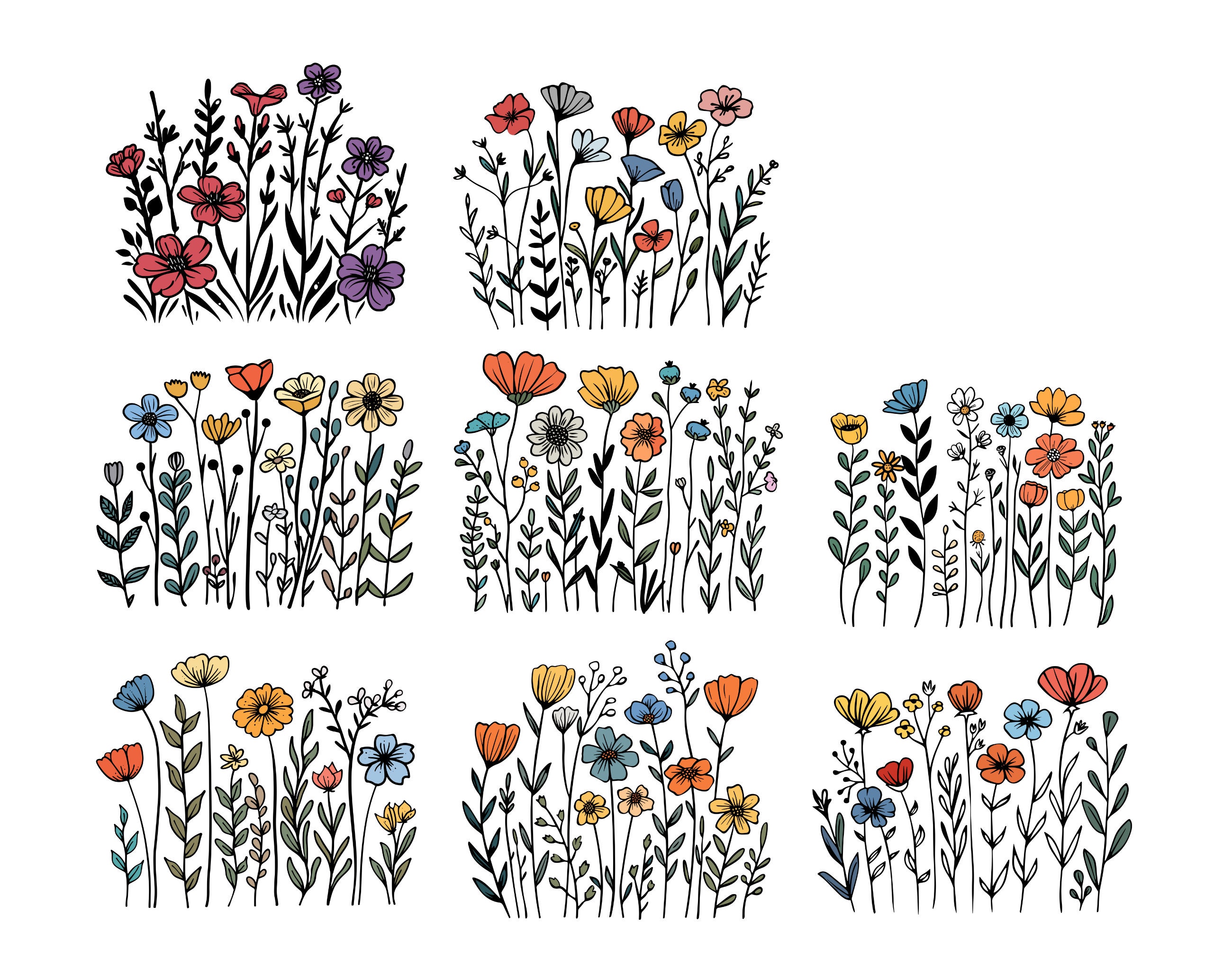 Wildflower SVG, Wildflower Svg Bundle, Wildflower Png, Wildflower ...