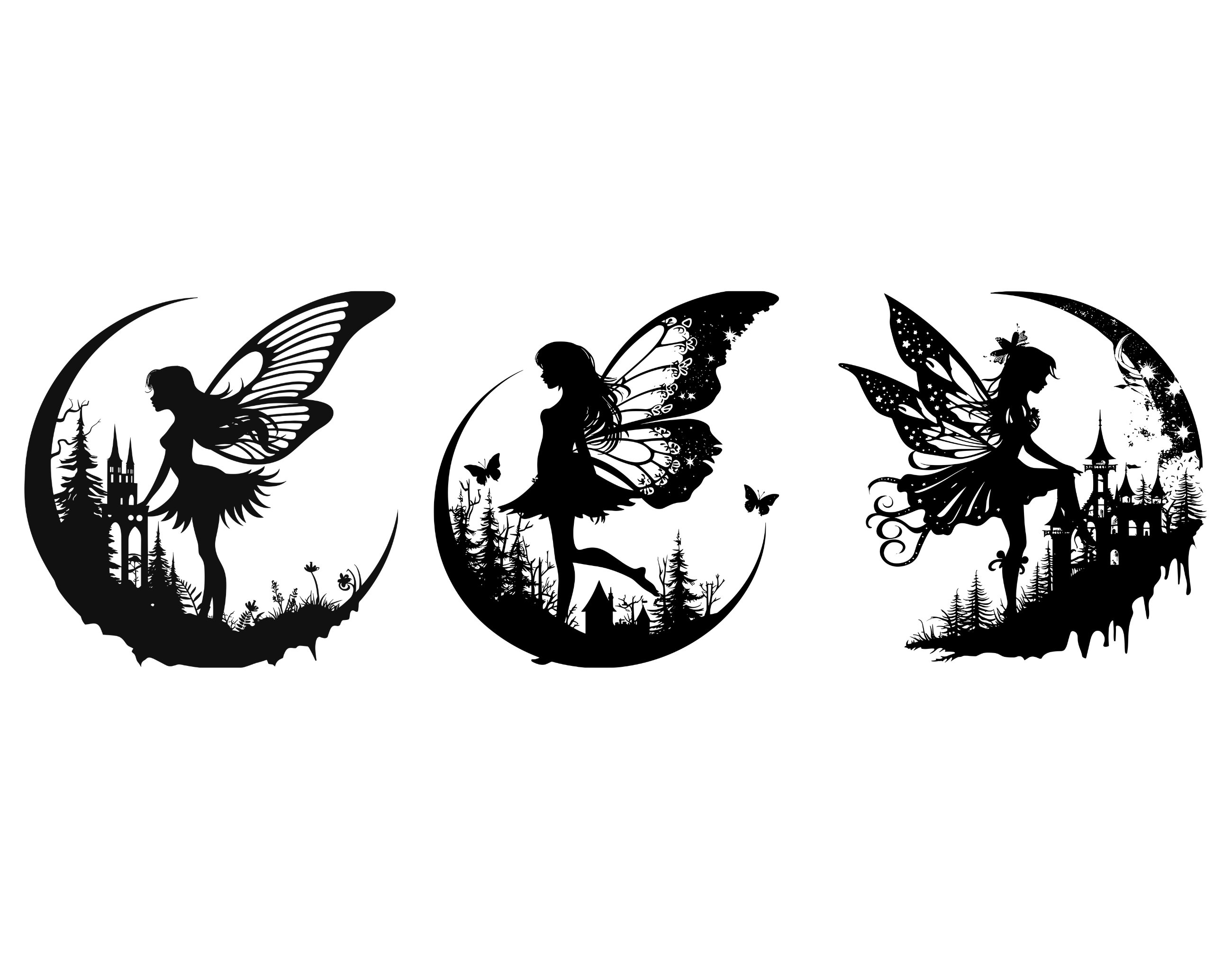 Fairy Svg,fairy Svg Bundle,svg Files for Cricut, Celestial Svg,fairies ...