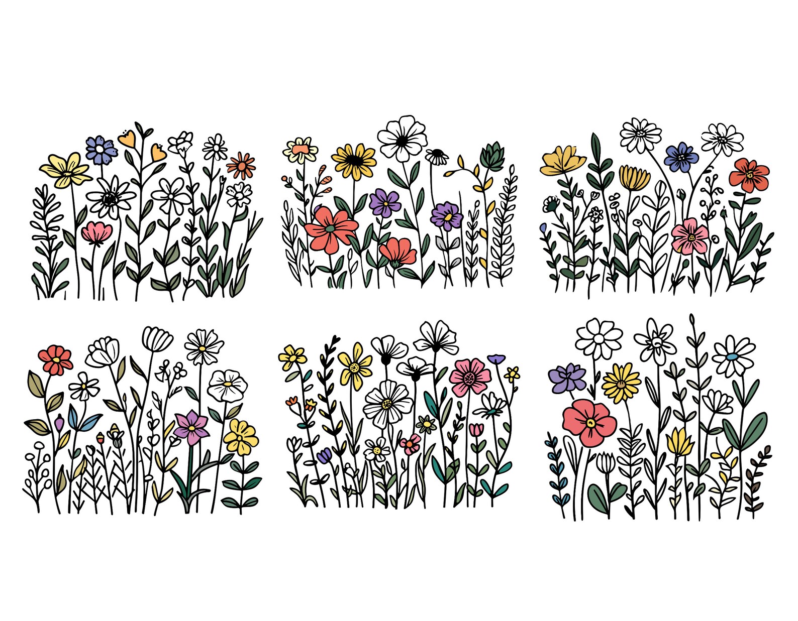Wildflower SVG, Wildflower Svg Bundle, Wildflower Png, Wildflower ...