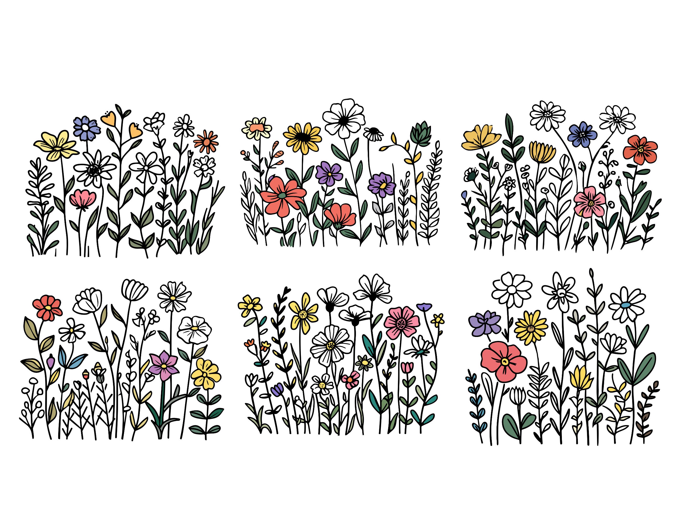 Wildflower SVG, Wildflower Svg Bundle, Wildflower Png, Wildflower ...