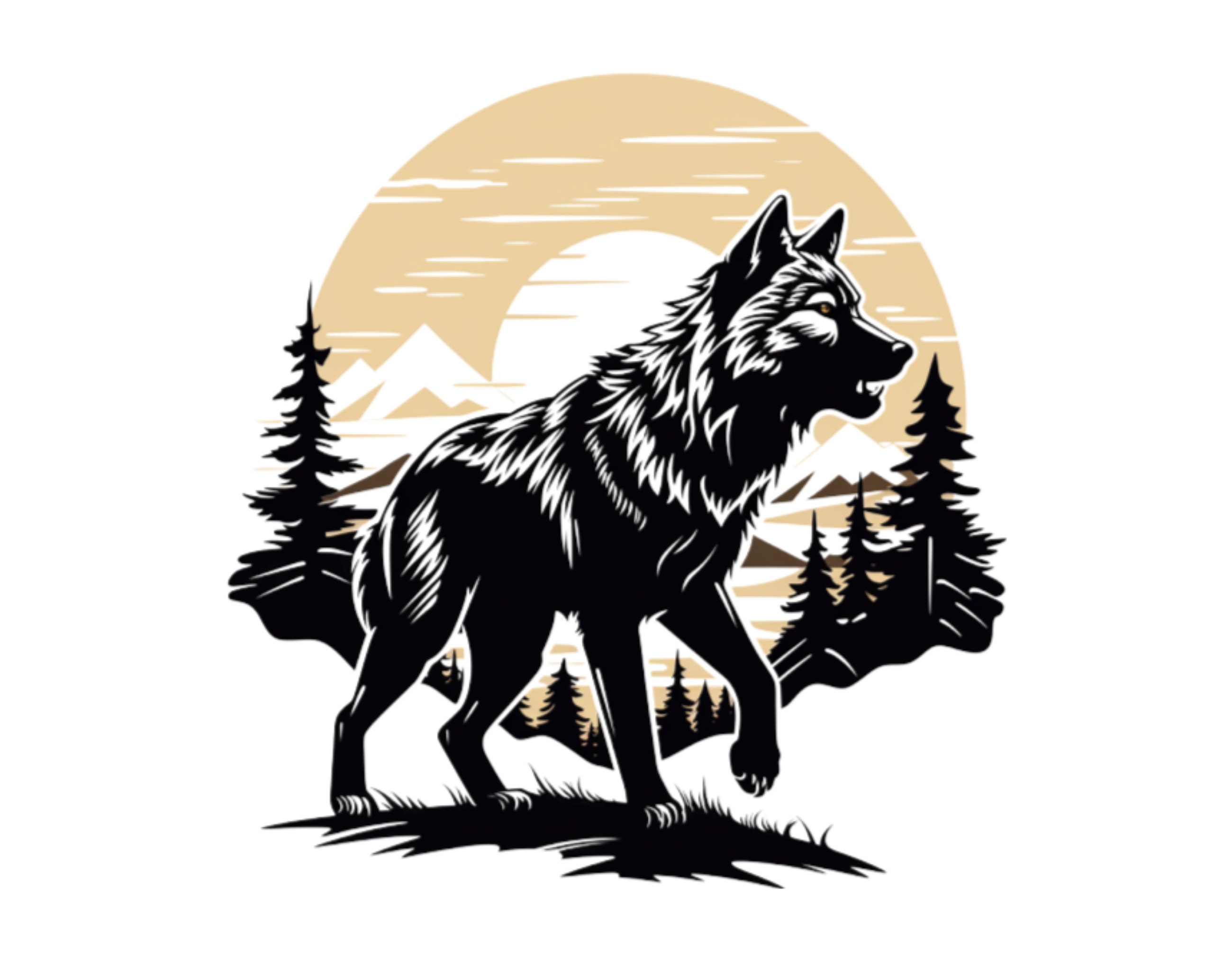 Wolf Svg Wolf Svg Bundlewolf Pngwolf Clipartwolf Cutsvg - Etsy