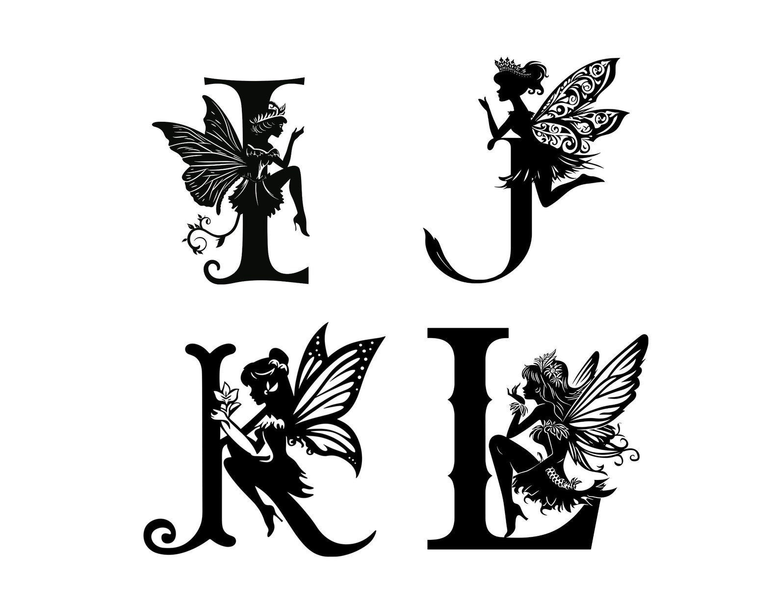 Fairy Letters, Letters SVG, Letters Svg Files, Letters Cut File ...