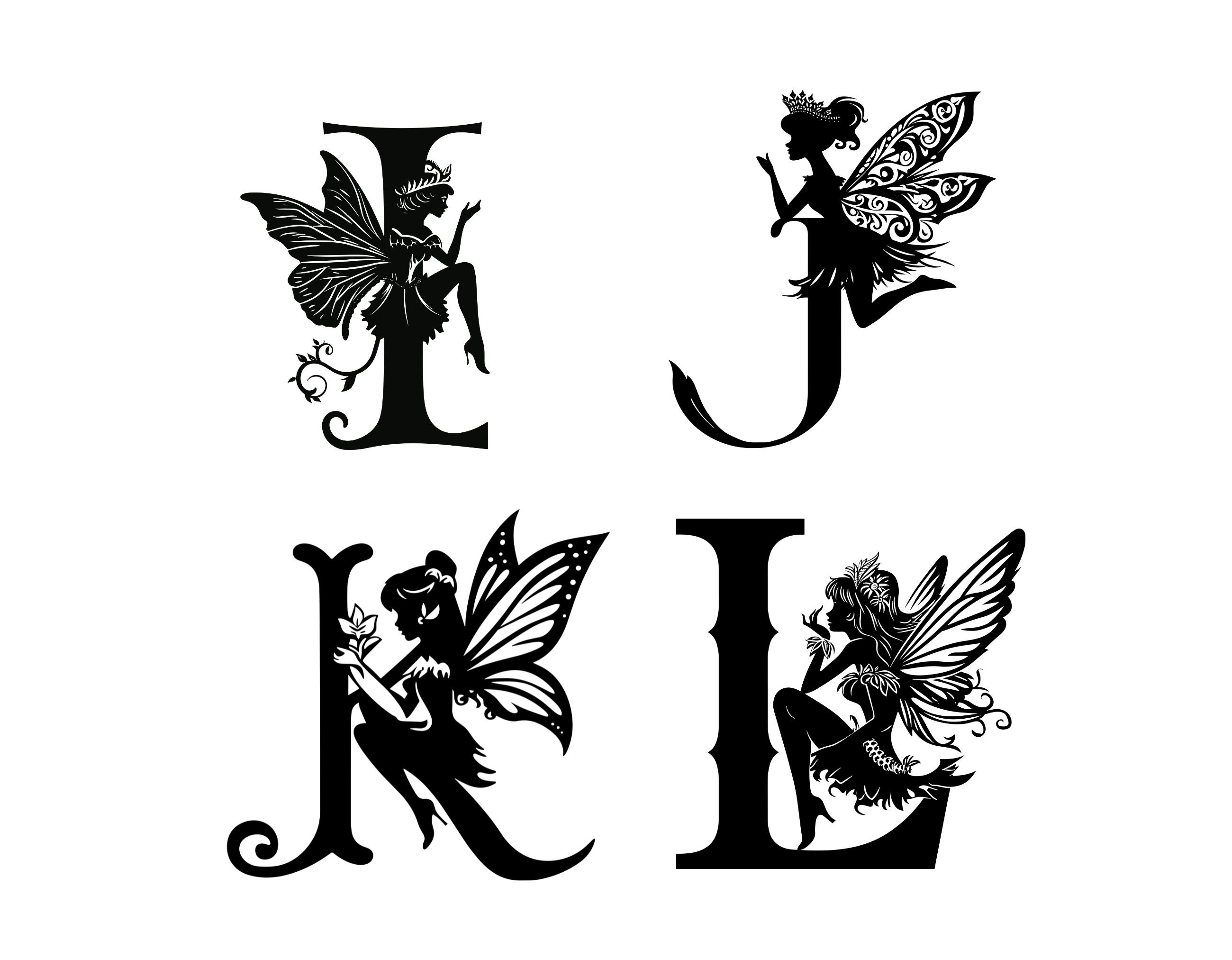 Fairy Letters, Letters SVG, Letters Svg Files, Letters Cut File ...