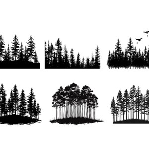 Forest SVG, Forest Scene Svg, Forest Silhouette, Landscape Svg ...