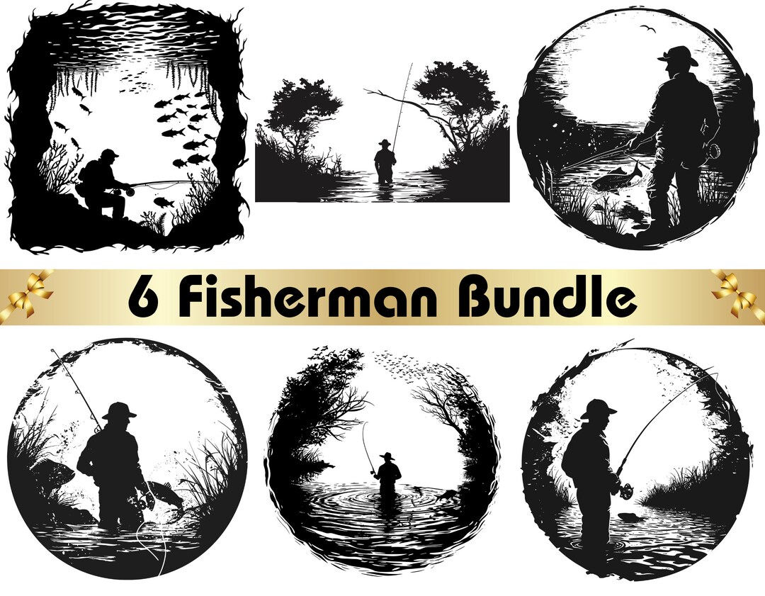 Fisherman Svg, Fishing Svg, Fishing Clipart, Fishing Clipart Png ...