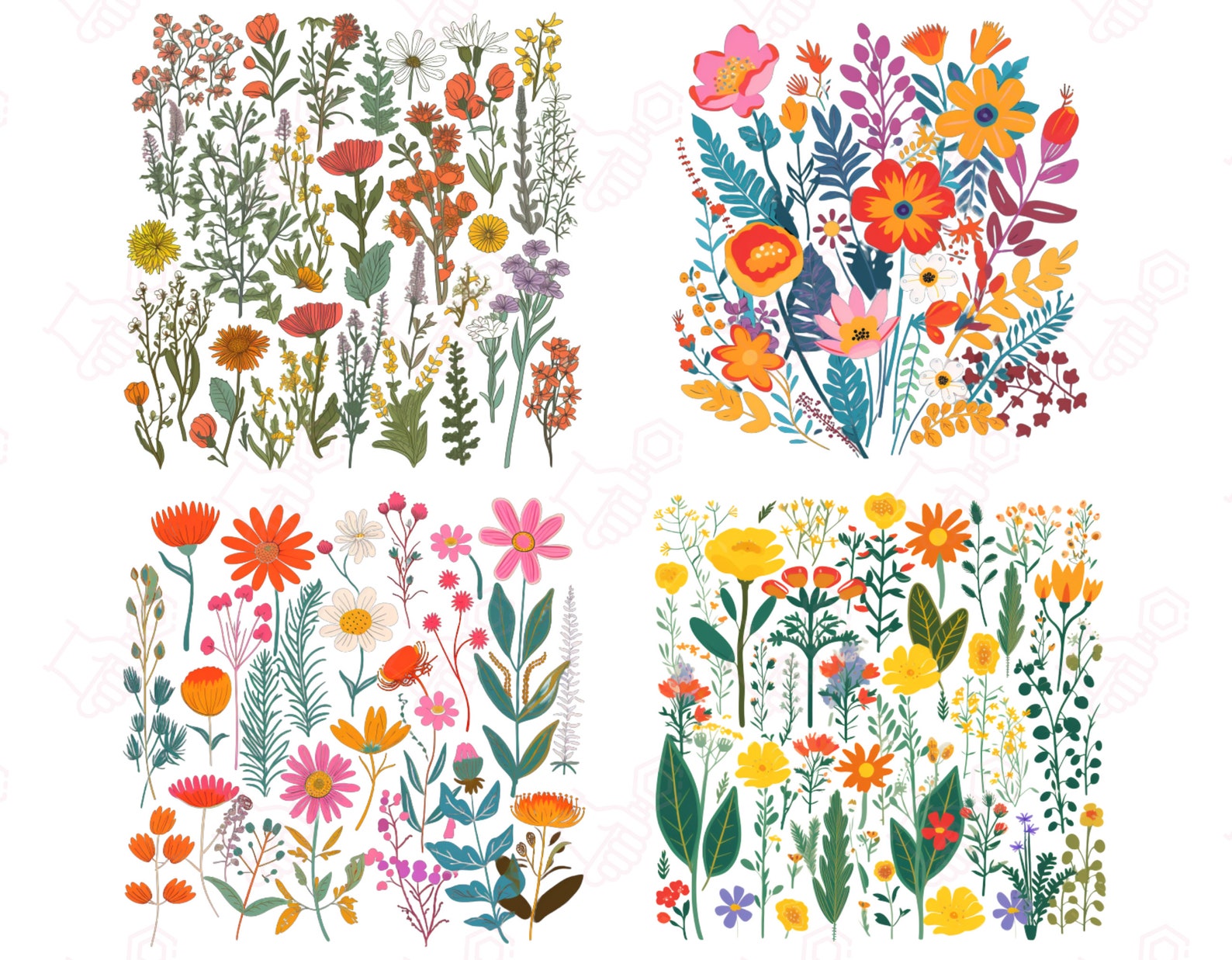 Wildflower Svg Wildflower Svg Bundle Wildflower Png - Etsy