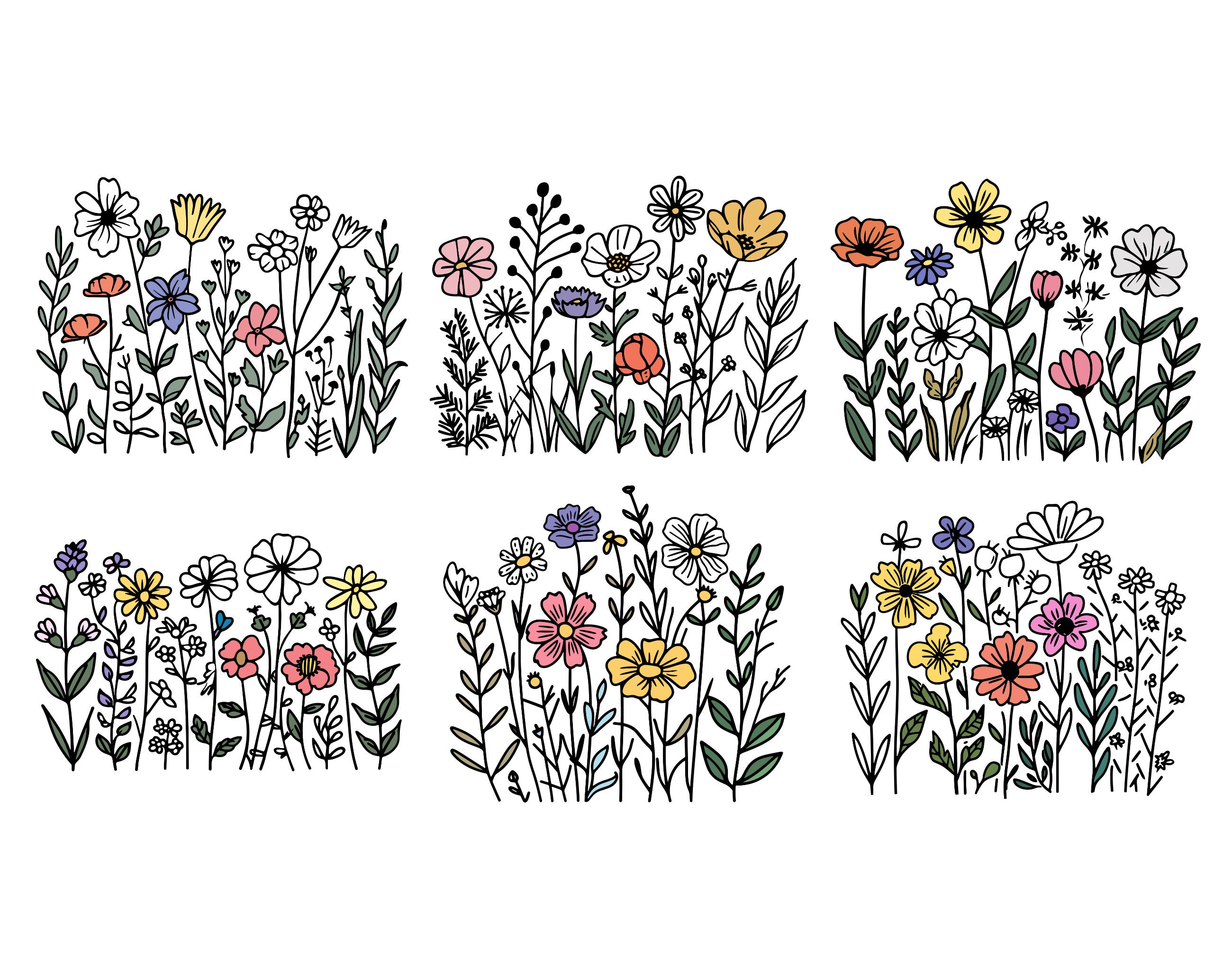 Wildflower SVG, Wildflower Svg Bundle, Wildflower Png, Wildflower ...