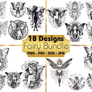 Celestial svg, Fee svg, Feen svg, Fee svg Bundle, Fee svg design, fairy ...