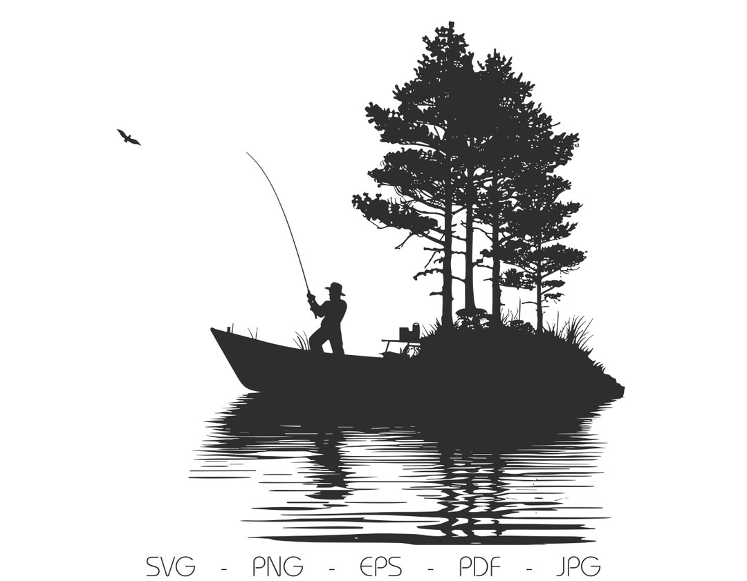 Fisherman SVG, Fishing Svg, Fishing Clipart, Fishing Clipart Svg ...