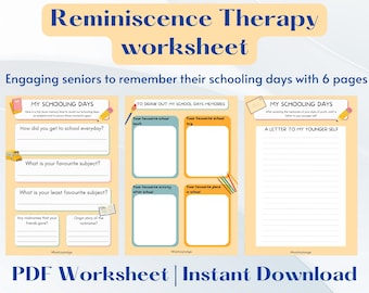 Childhood Reminiscence Activity Sheet, Reminiscence Therapy, Dementia ...