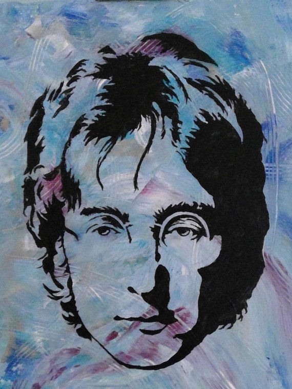 John Lennon Original Oil Painting 40 Pop Art Fine Art By John Lennon