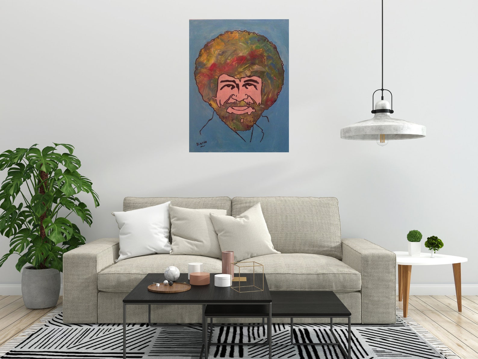 Bob Ross Abstract Painting Bob Ross Pop Art American TV Artist Bob Ross ...