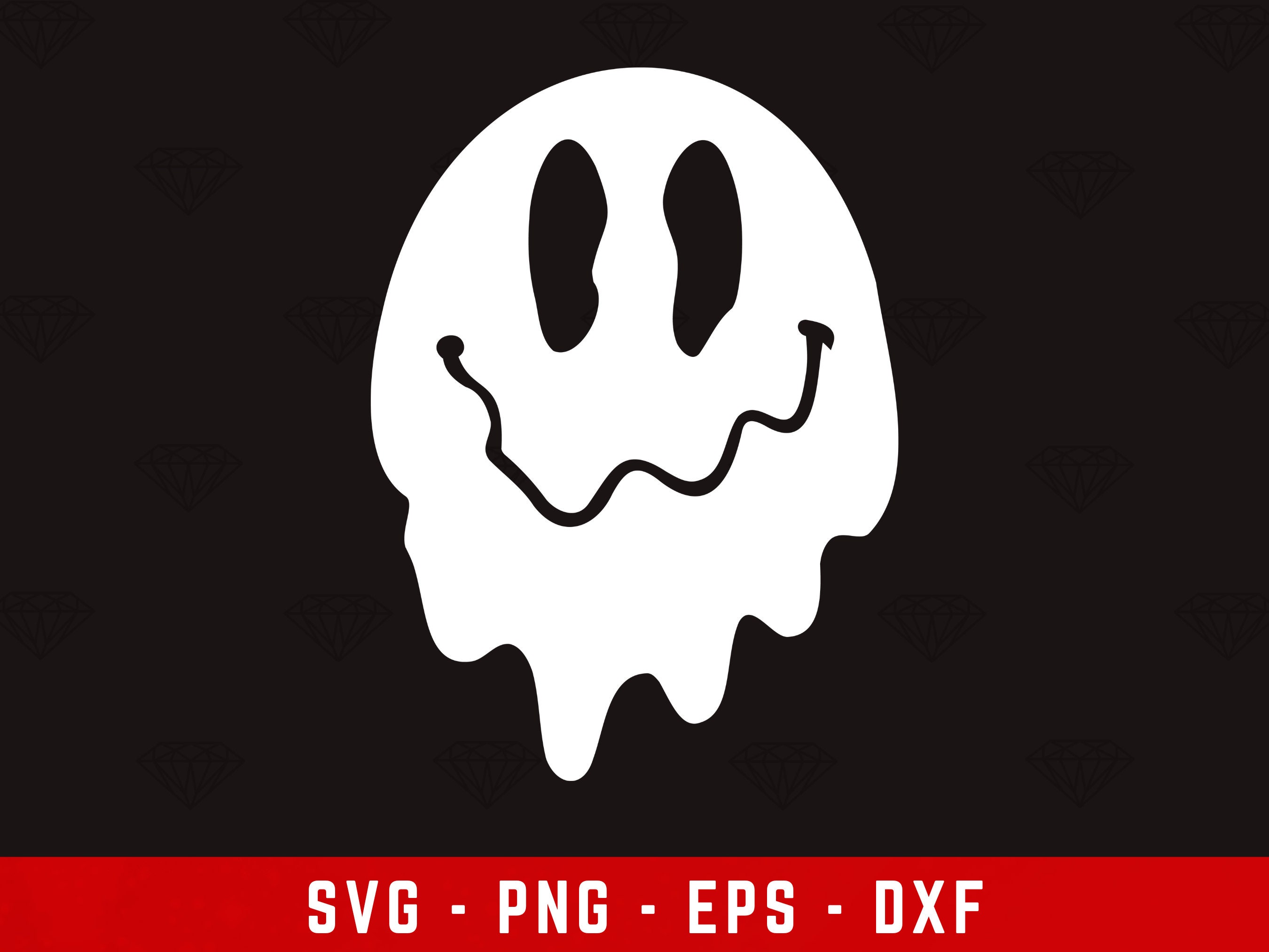 Milted Smiley Face Retro Groovy SVG Instant Download - Etsy