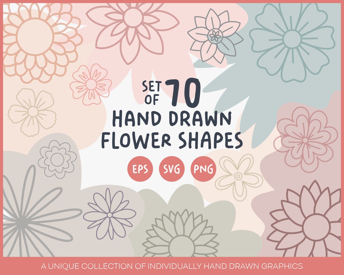 70 Flower SVG EPS Bundle - Floral Svg Bundle, Flower Svg, Floral Svg ...