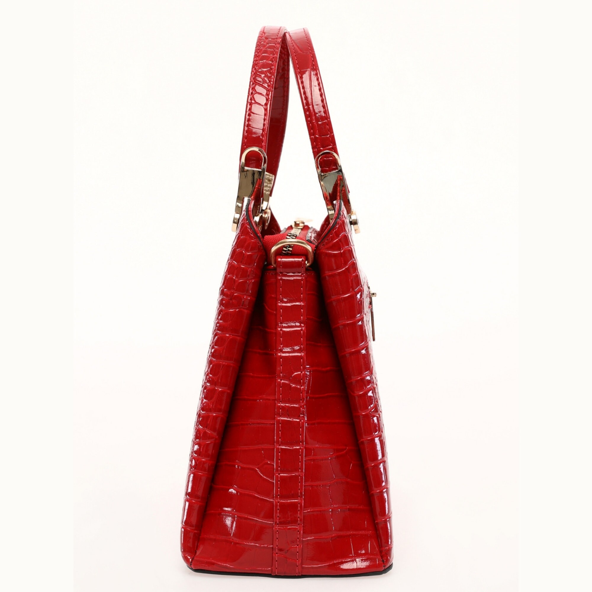 Red Patent Leather Bag Shiny Leather Bagred Leather - Etsy