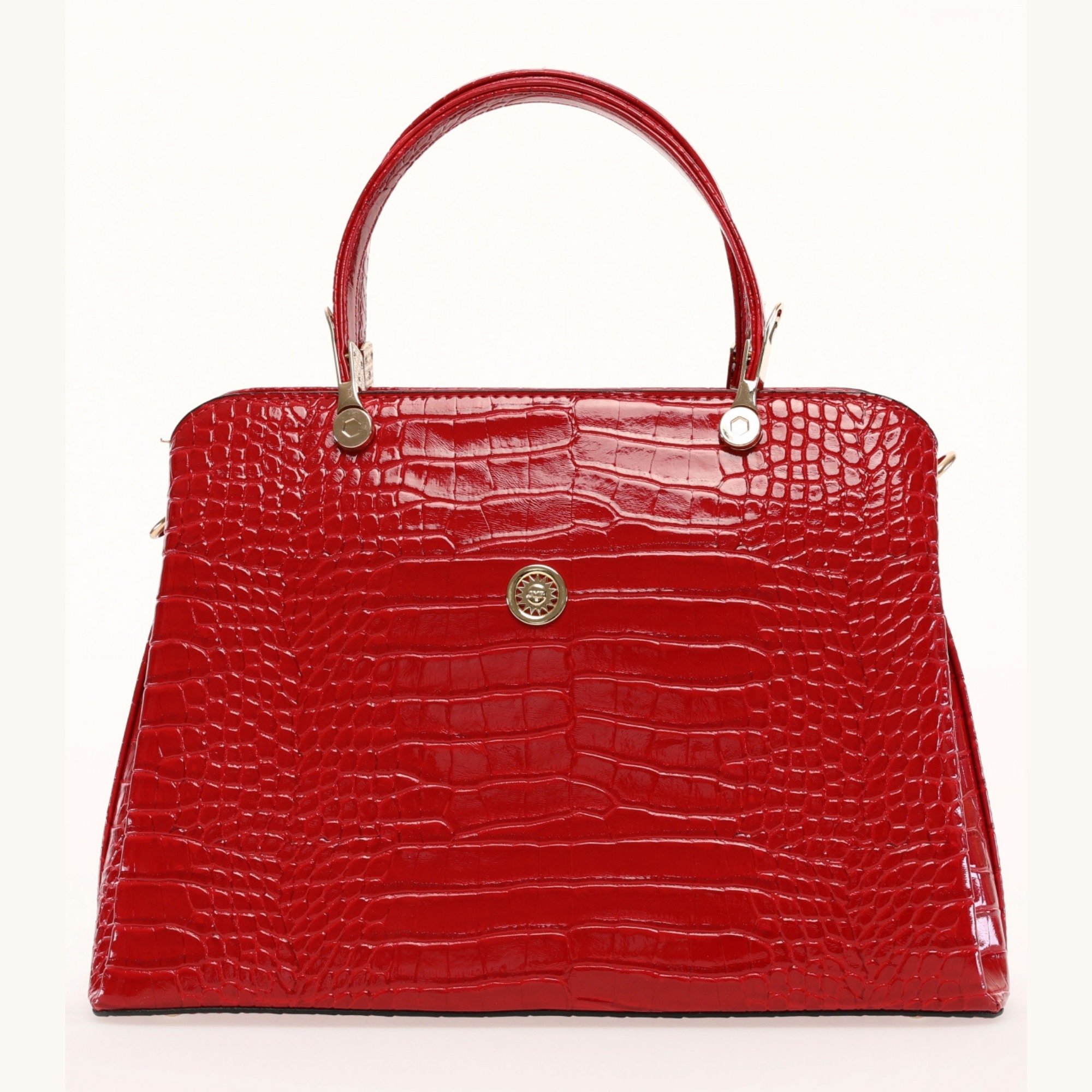 Red Patent Leather Bag Shiny Leather Bagred Leather - Etsy