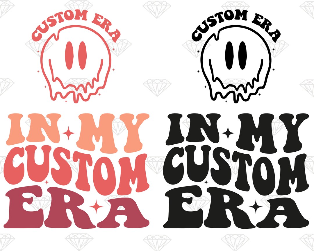Custom 'in My Era' Groovy PNG - Retro Wavy Text T-shirt Design (digital ...