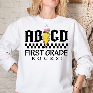 First Grade Rocks SVG, Teacher Rocks Png, Gift for Teacher, 1st Grade ...