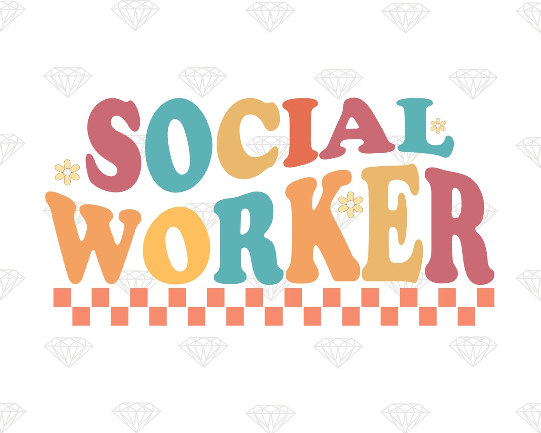 Retro Social Worker Png,social Worker Sublimation, School Social Worker ...