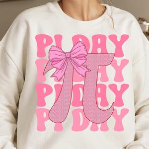 Pink Pi Day Png, Math Teacher Png, Pi Day Bow Svg, Pi Coquette Png ...
