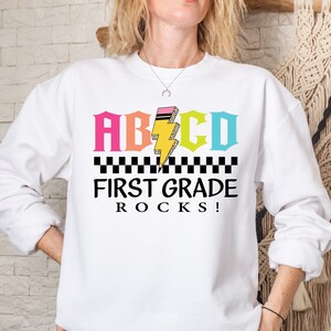 First Grade Rocks SVG, Teacher Rocks Png, Gift for Teacher, 1st Grade ...