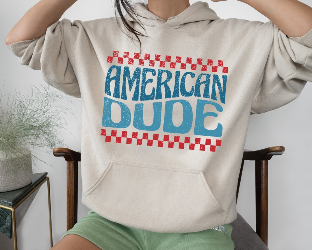 American Dude PNG, 4th of July Png, Kids Shirt, Vintage Groovy American ...