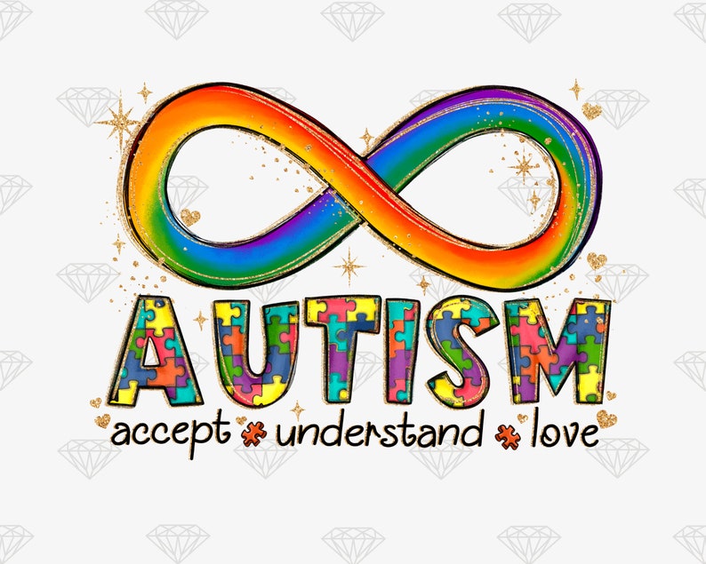 Autism Accept Understand Love Png Autism Awareness Png - Etsy