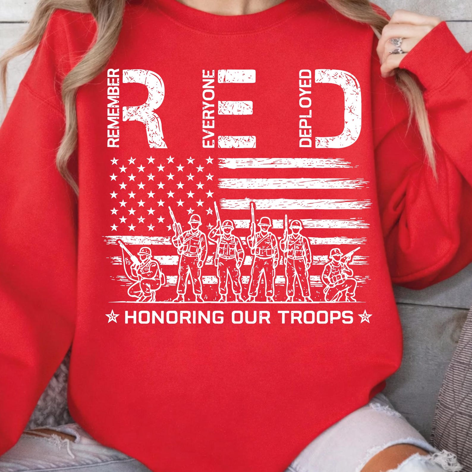 Red Friday Remember Everyone Deployed PNG, on Friday We Wear Red Shirt ...