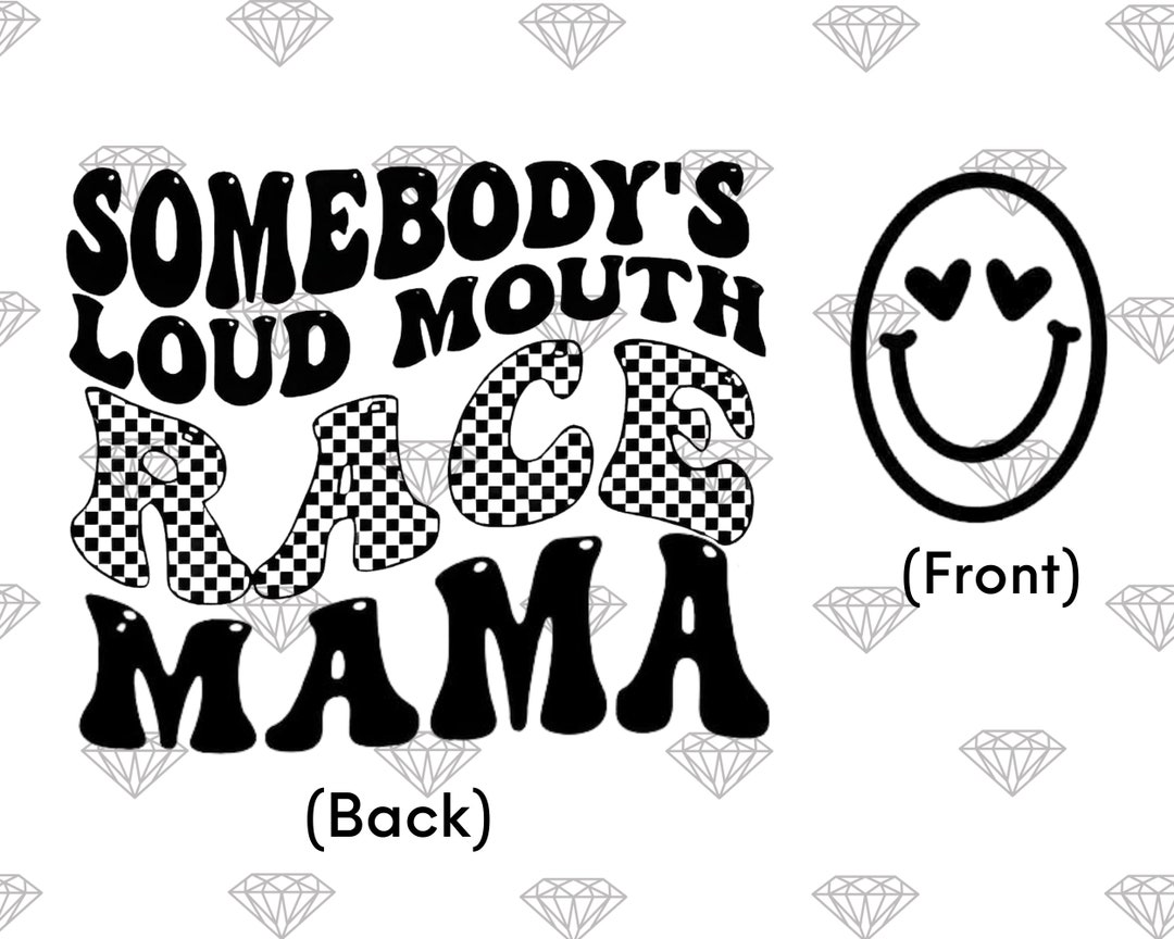 Loud Mouth Race Mama Wife Png, Racing Mom Svg, Race Wife Funny Sport ...