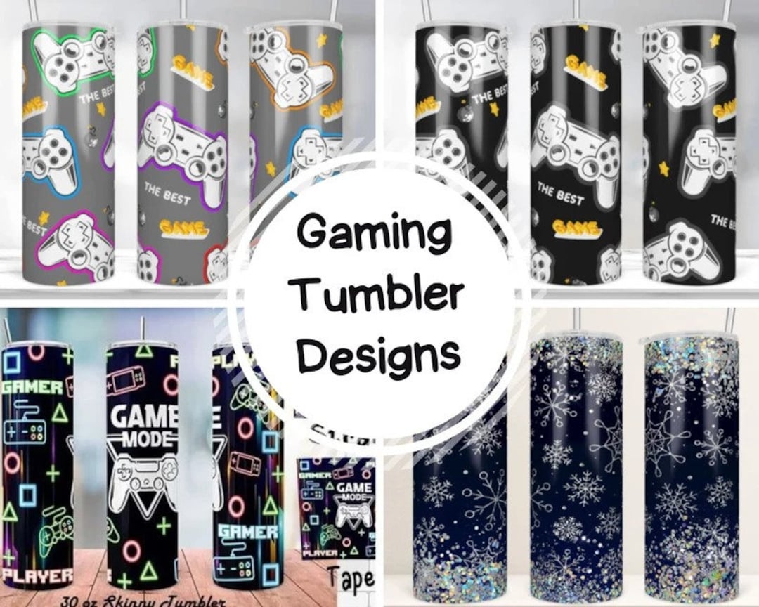 Gaming Tumbler Sublimation Designs PNG Download - Etsy