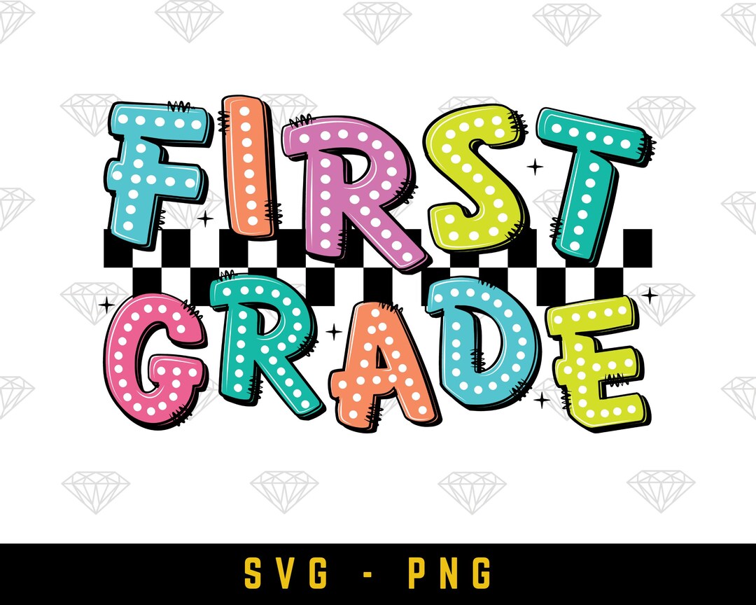 SVG de primer grado, png de primer grado, svg de agradecimiento al maestro, svg de regreso a la ...