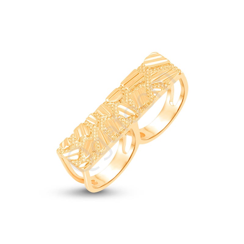 Mens Two Finger Ring - Etsy