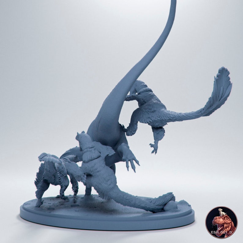 Tenontosaurus and Deinonychus Miniatures: Resin Replicas to - Etsy