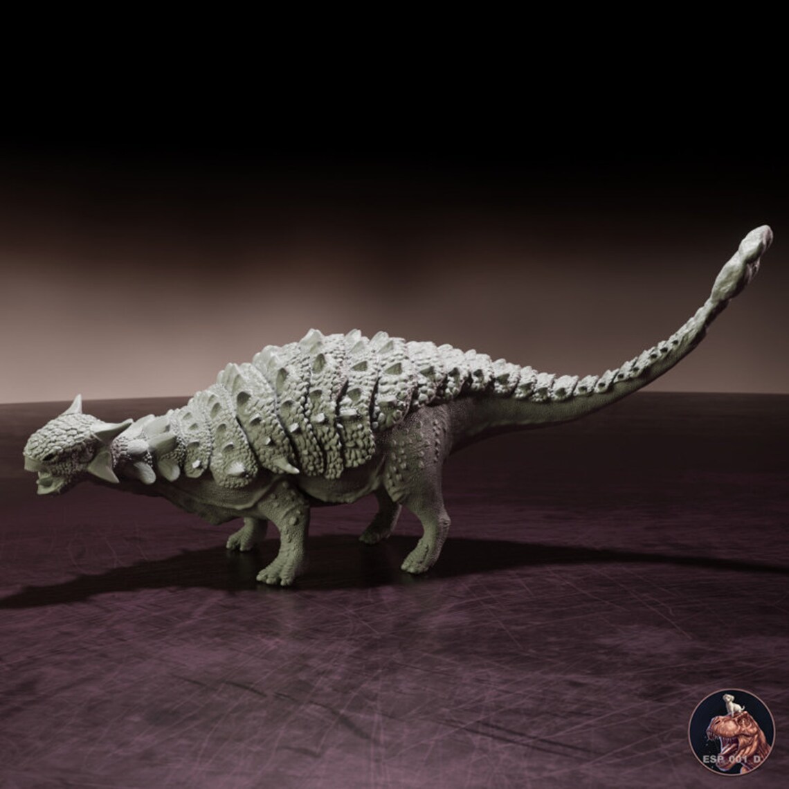 Cretaceous Ankylosaurus Miniature for Painting - Realistic Replica of ...