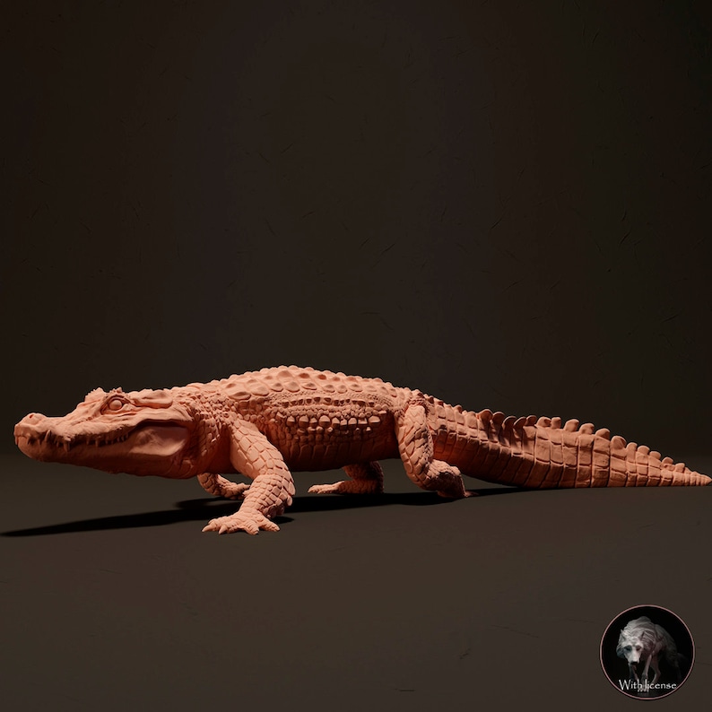 Resin Miniature Black Caiman to Paint: Detailed Replica of Current ...
