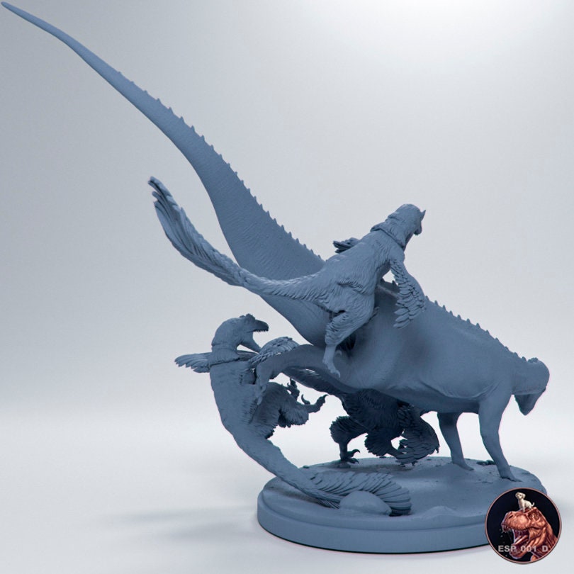 Tenontosaurus and Deinonychus Miniatures: Resin Replicas to Paint ...