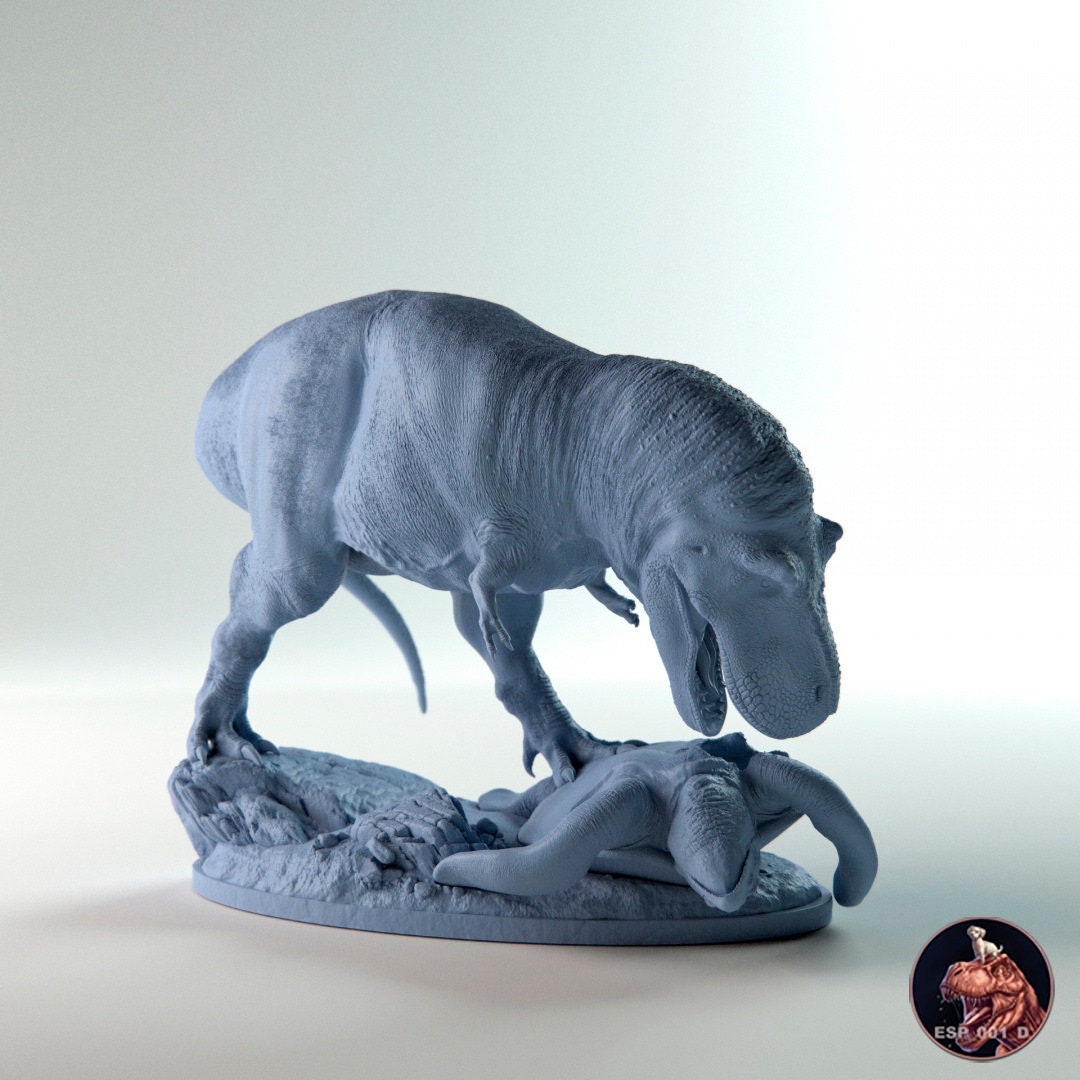 Resin Miniature for Painting of Tyrannosaurus Rex and Archelon ...