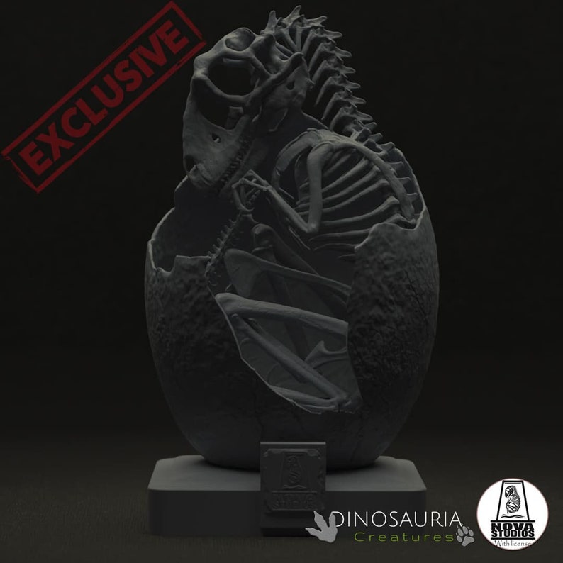 Baby Raptor Skeleton: Extinct Fauna in Resin - Miniature to Paint and ...