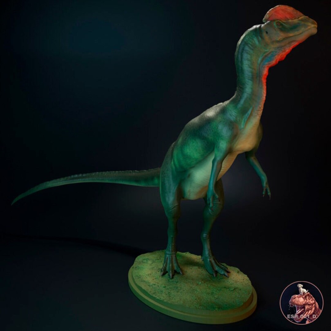 Replica of Dilophosaurus in Resin to Paint: Relive the - Etsy