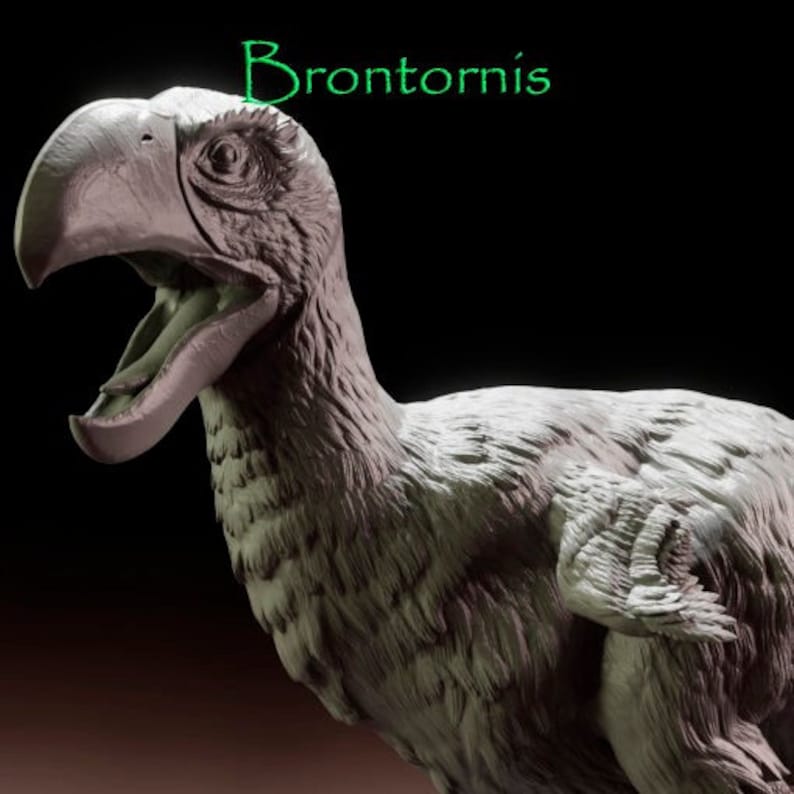 Miniature to Paint of a Brontornis Burmeisteri: Detailed Replica of the ...