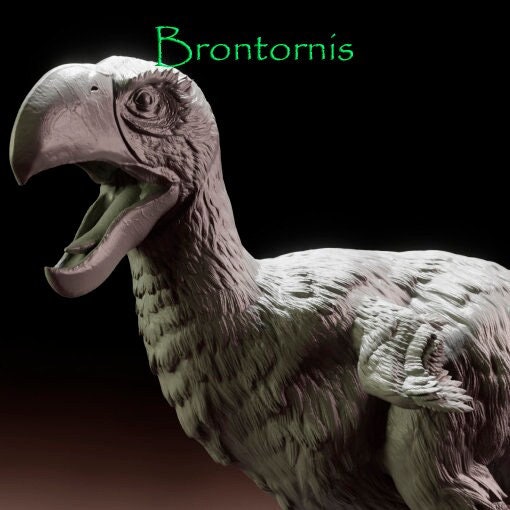 Miniature to Paint of a Brontornis Burmeisteri: Detailed Replica of the ...