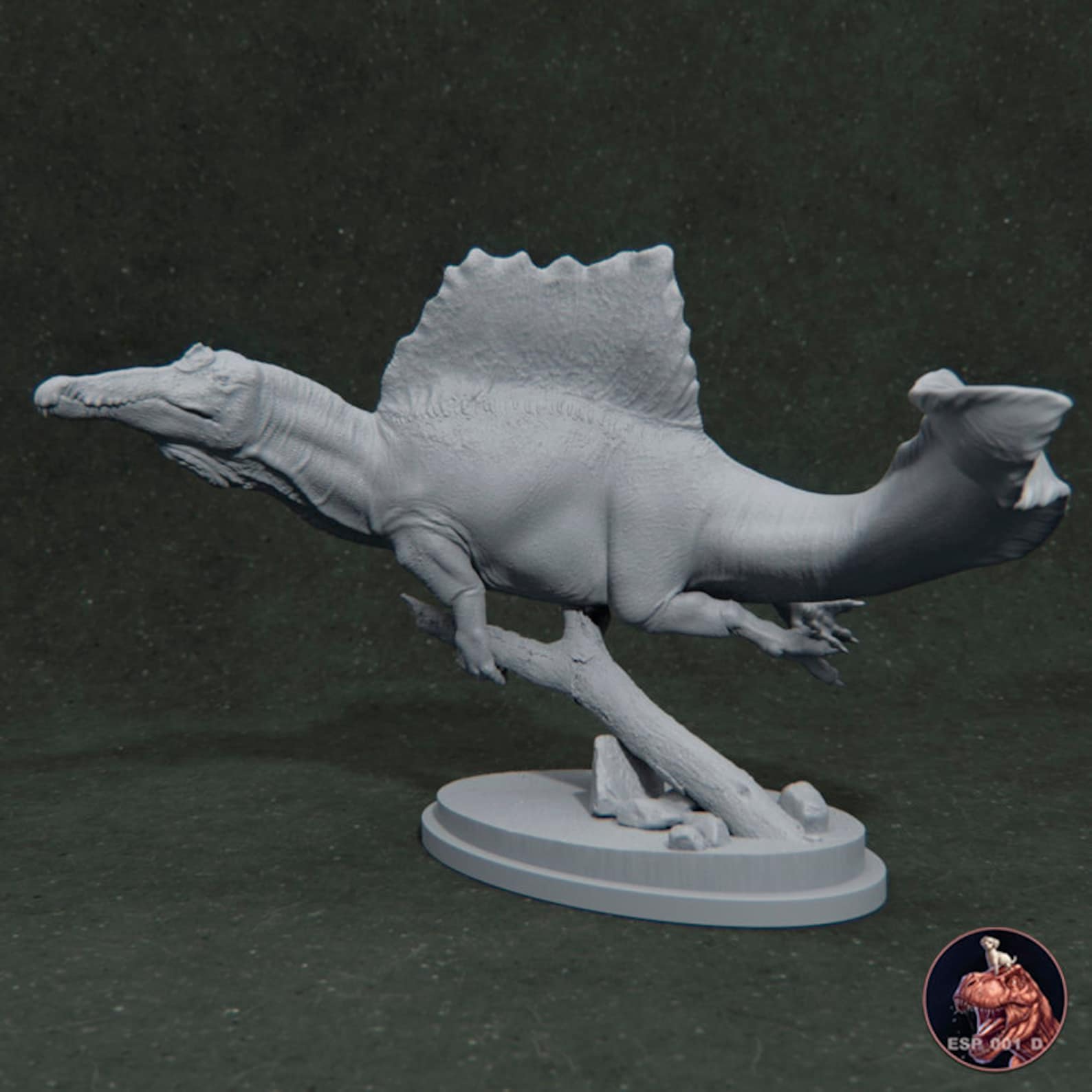 Miniature Cretaceous Spinosaurus Replicas to Paint: Recreate the ...