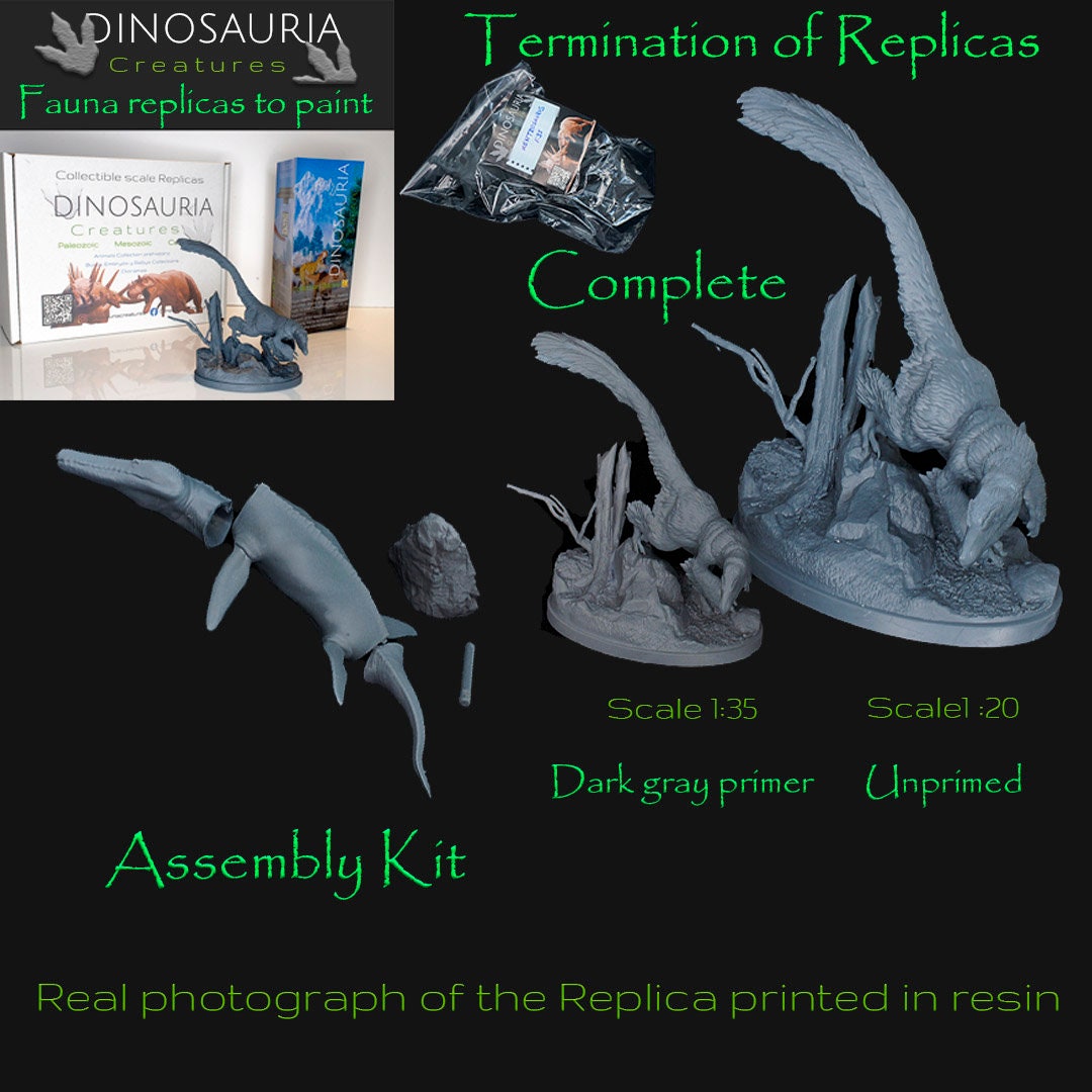 Ichthyosaurus Miniature Diorama Replicas of Extinct Fauna of - Etsy