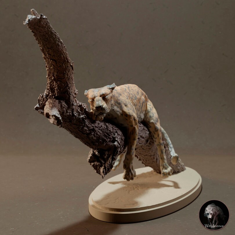 African Leopard Miniature in Resin to Paint: Recreate the Majesty of ...