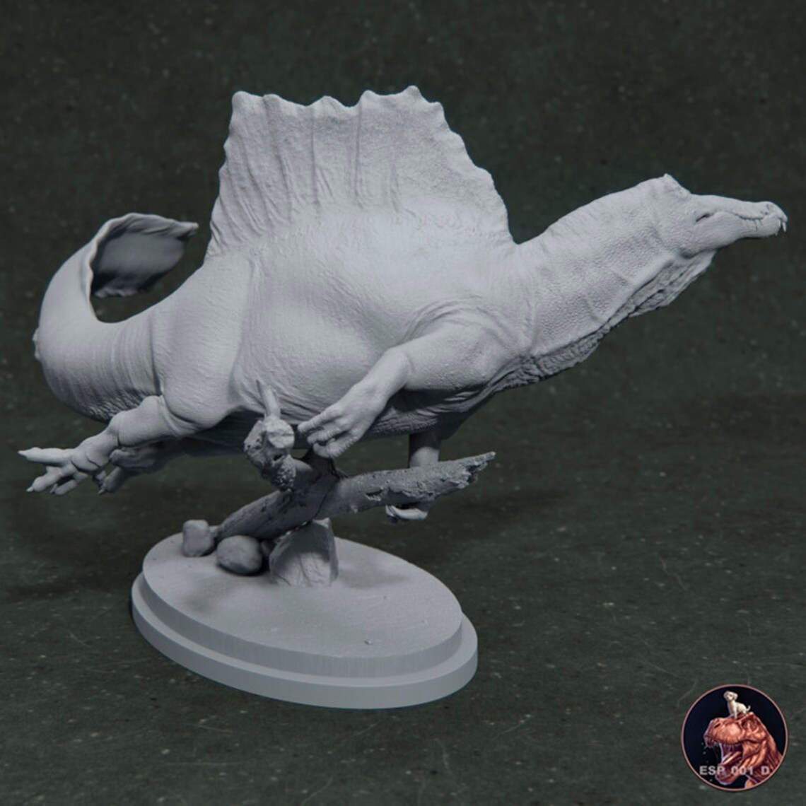 Miniature Cretaceous Spinosaurus Replicas to Paint: Recreate the ...