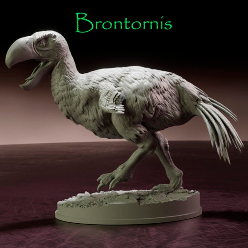 Miniature to Paint of a Brontornis Burmeisteri: Detailed Replica of the ...