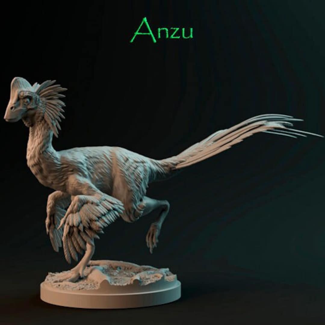 Anzu Wyliei Replica to Paint: Detailed Sculpture of the Mythical ...