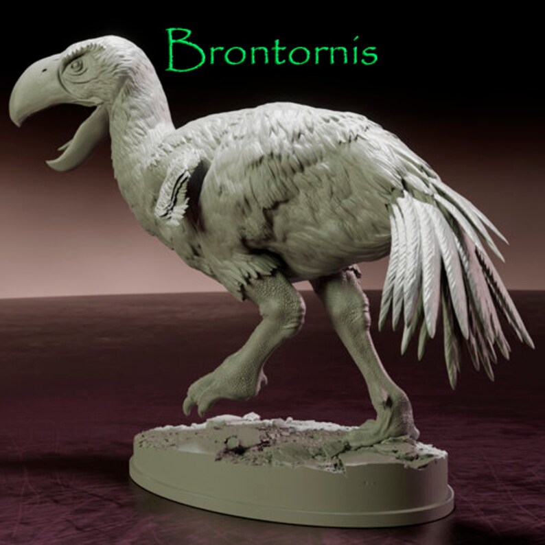 Miniature to Paint of a Brontornis Burmeisteri: Detailed Replica of the ...